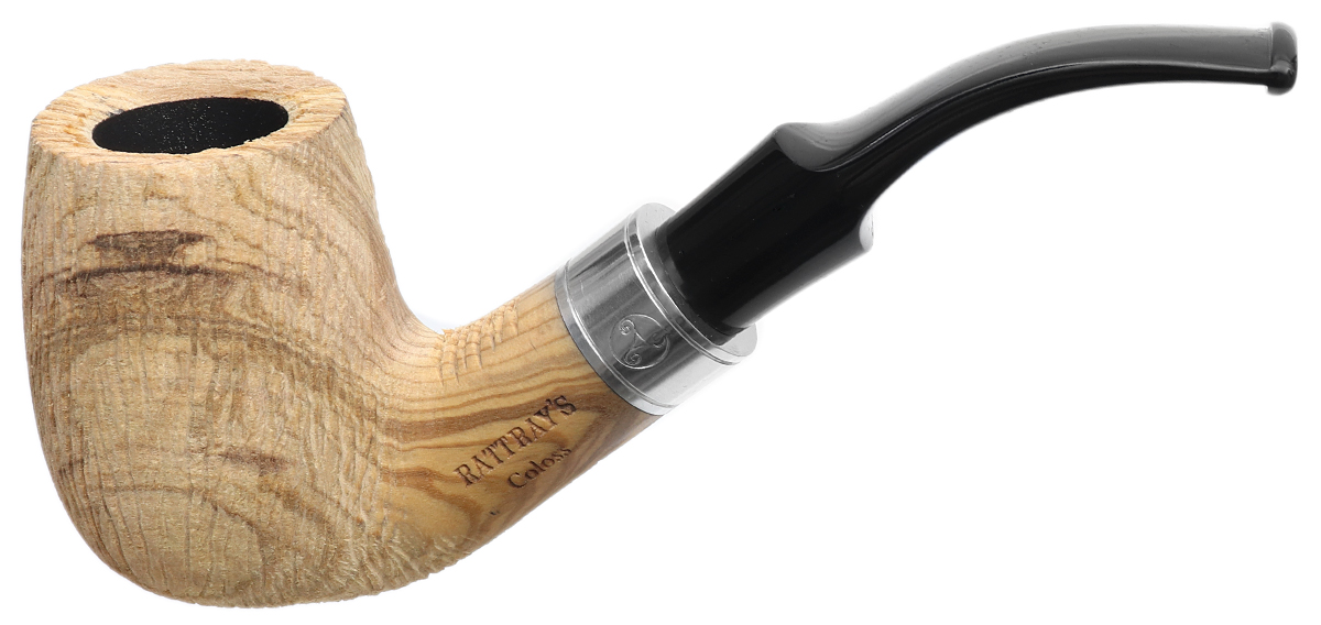 New Tobacco Pipes: Rattray's Coloss Olivewood Rusticated (148) (9mm) || Smokingpipes.eu