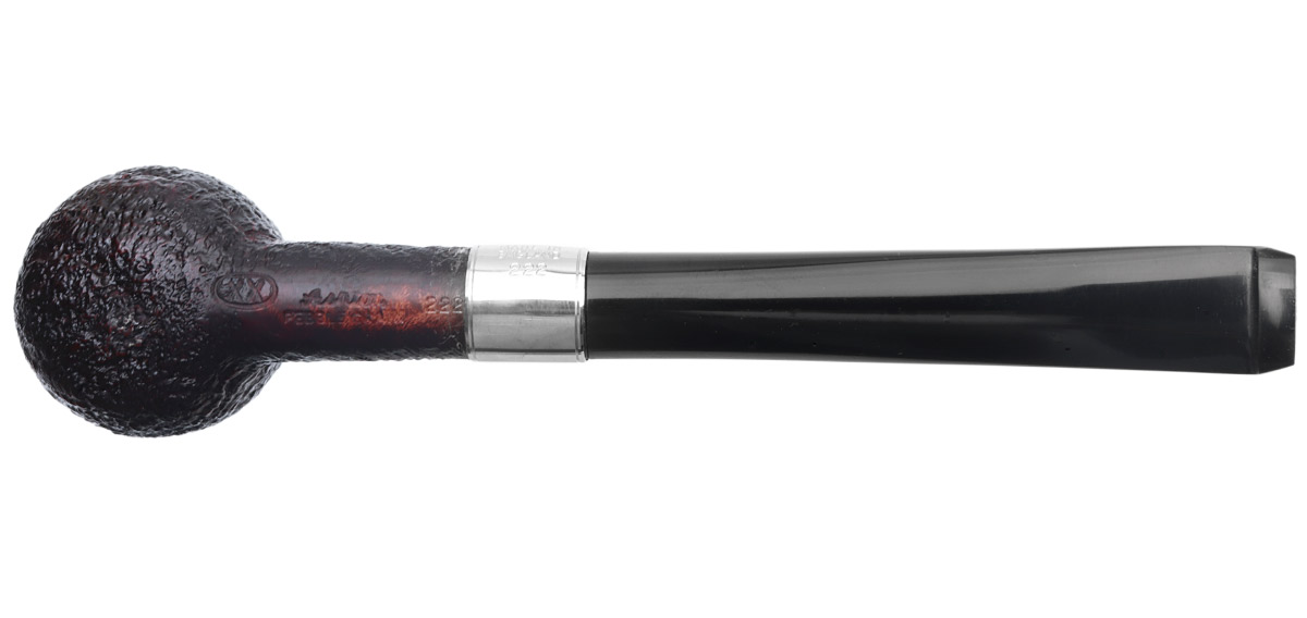 New Tobacco Pipes: Ashton Pebble Grain Bent Billiard with Silver (XX ...