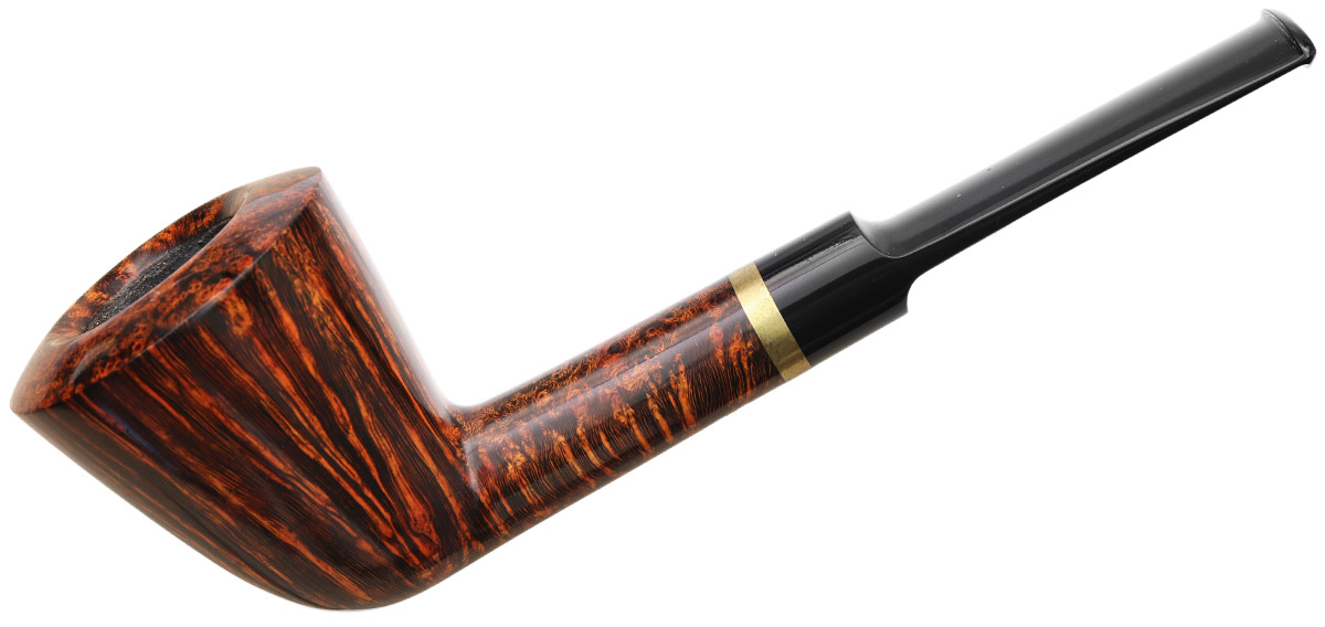 New Tobacco Pipes: Tom Eltang Smooth Dublin with Brass || Smokingpipes.eu