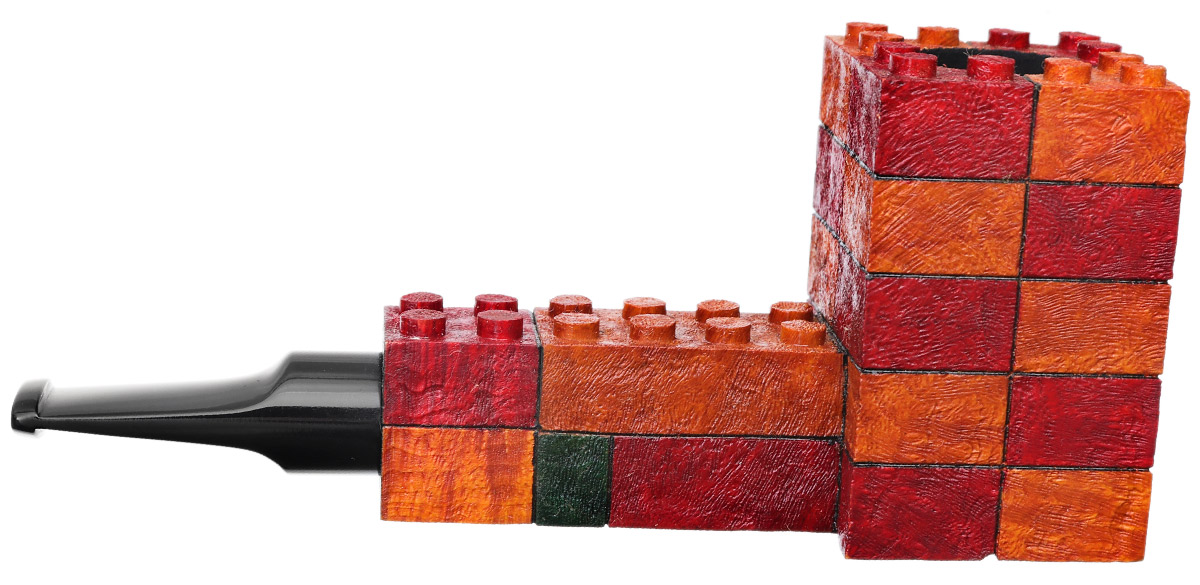 New Tobacco Pipes: Werner Mummert Sandblasted LEGO Poker || Smokingpipes.eu