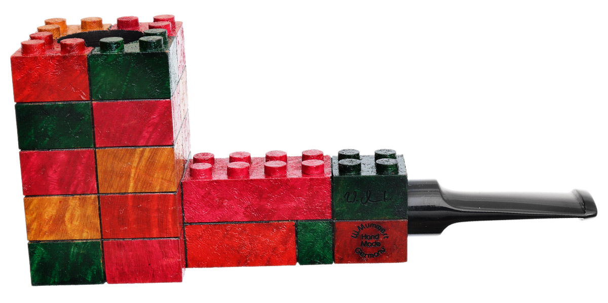 New Tobacco Pipes: Werner Mummert Sandblasted LEGO Poker || Smokingpipes.eu