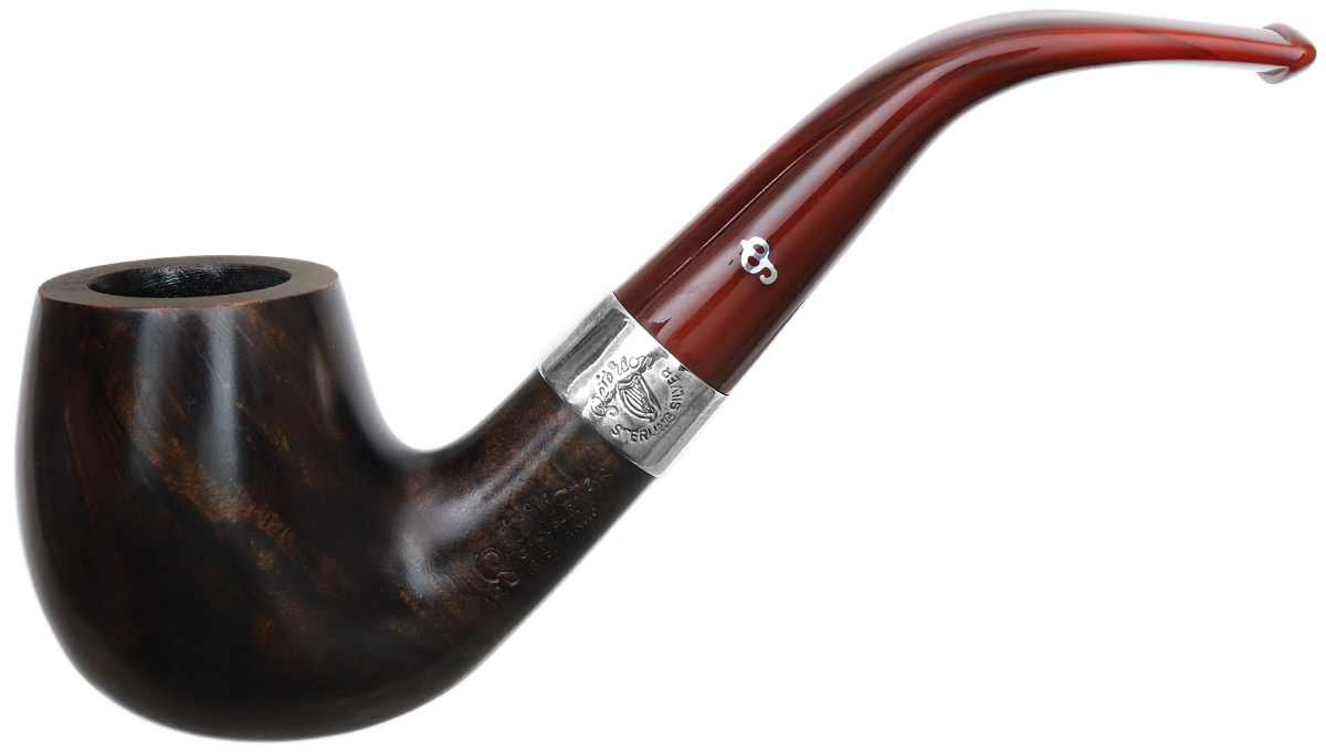 New Tobacco Pipes: Irish Seconds Smooth Bent Billiard with Silver Band ...