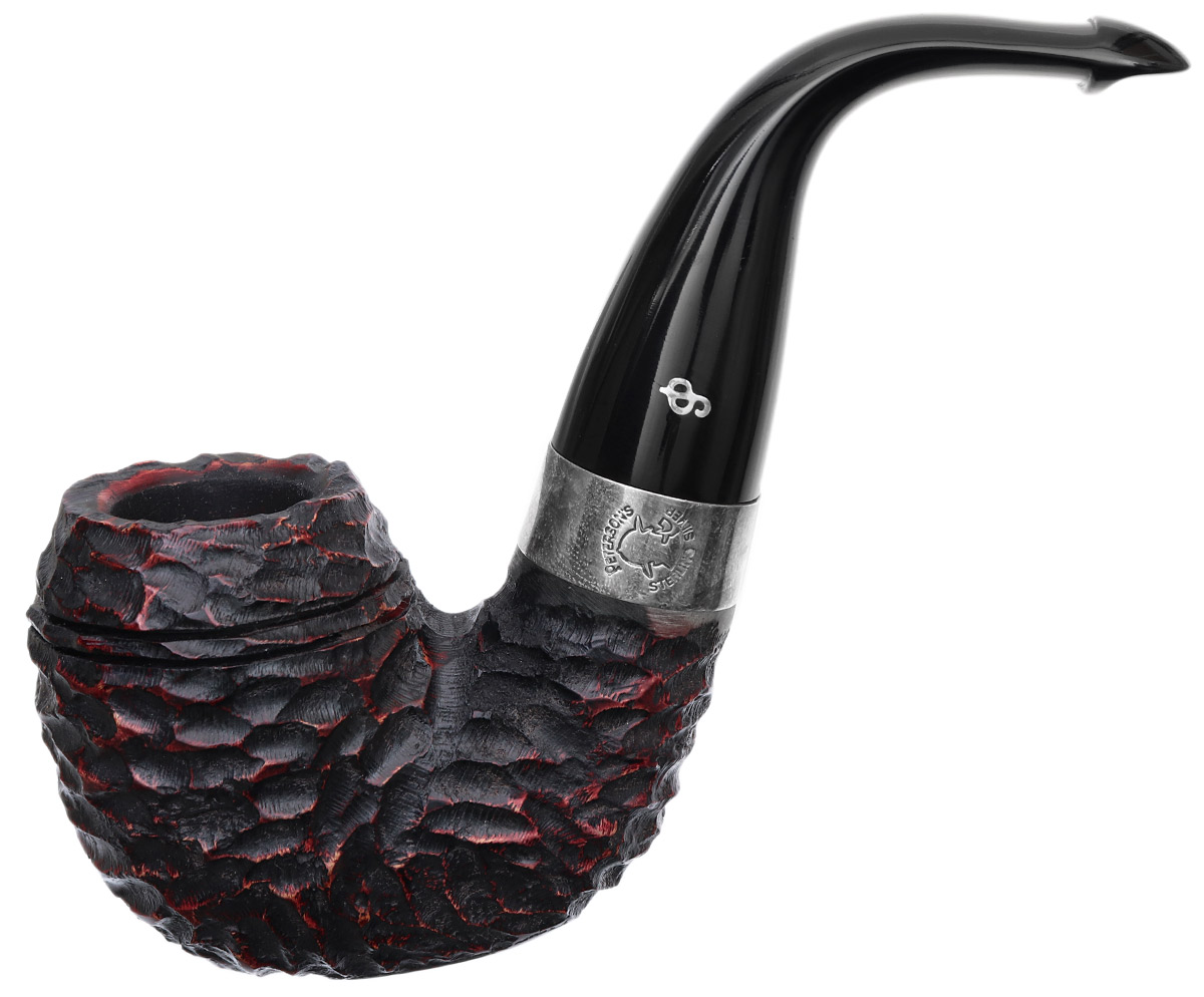 New Tobacco Pipes: Irish Seconds Rusticated Rhodesian with Silver Band ...