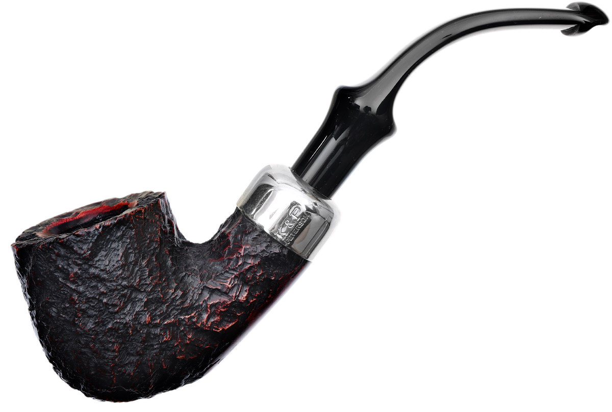 New Tobacco Pipes: Irish Seconds Rusticated Bent Pot with Army Mount P ...