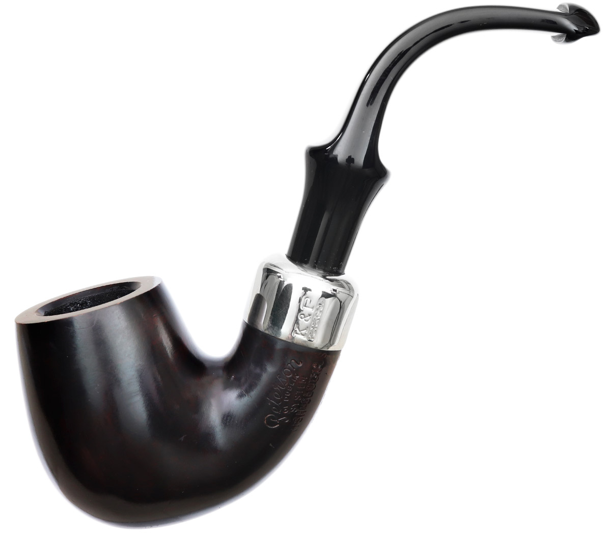 New Tobacco Pipes: Irish Seconds Smooth Bent Billiard with Army Mount P ...