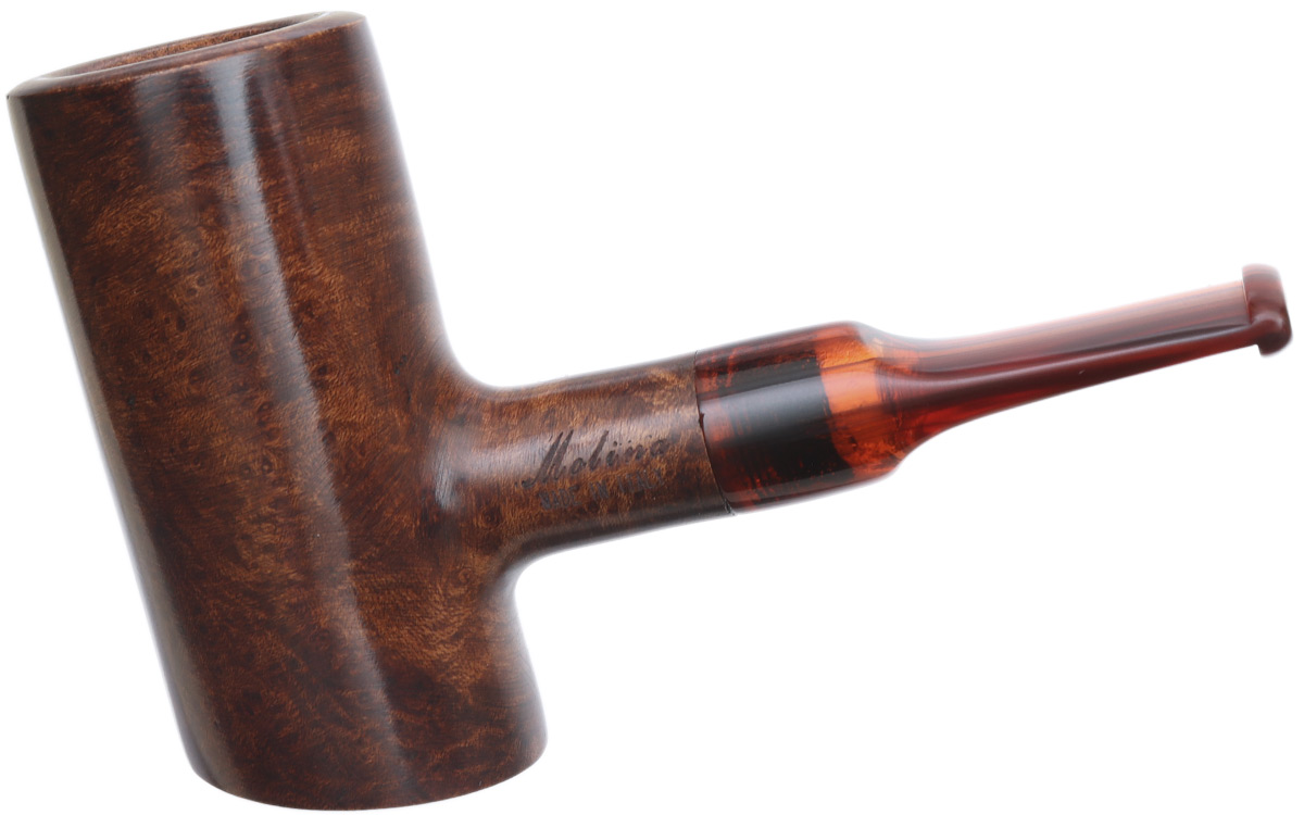New Tobacco Pipes: Molina Shorty Brown Cherrywood (9mm) || Smokingpipes.eu