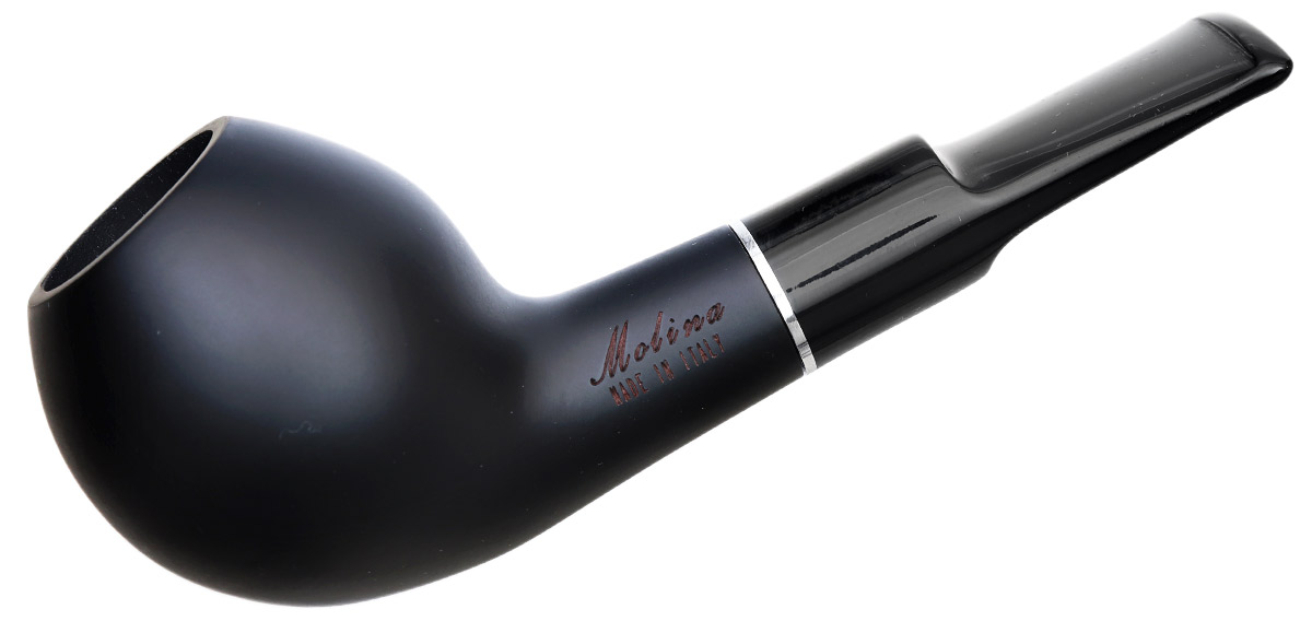 New Tobacco Pipes: Molina Shorty Black Devil Anse (9mm) || Smokingpipes.eu