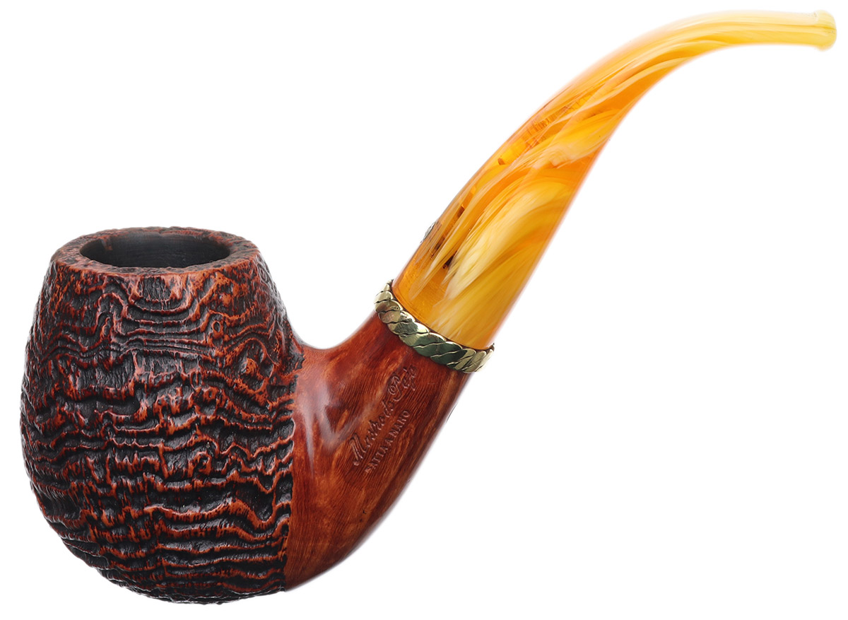 Estate Tobacco Pipes: Italian Estates Mastro de Paja Sandblasted Oom ...